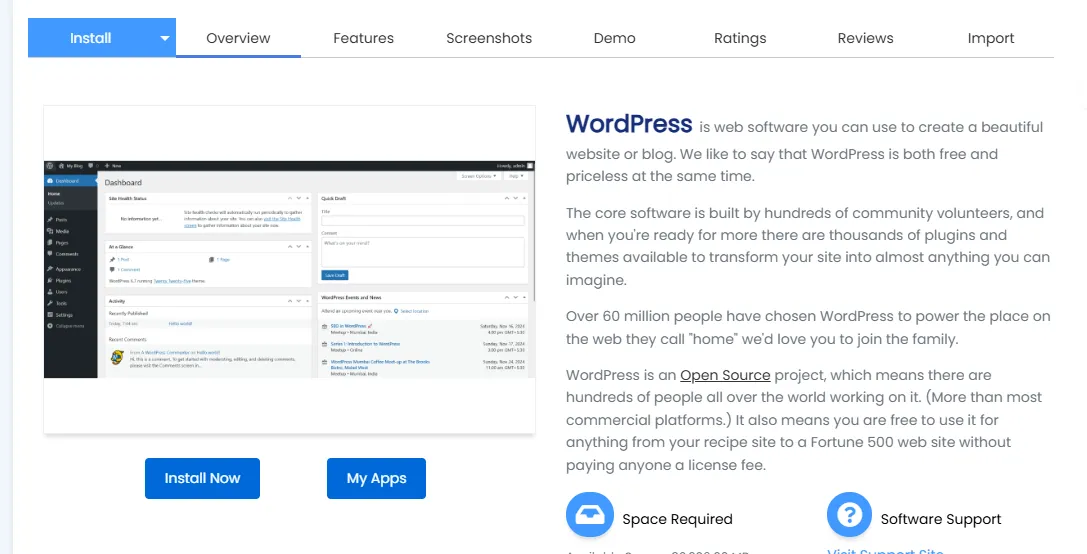 Instalación de WordPress en Cpanel
